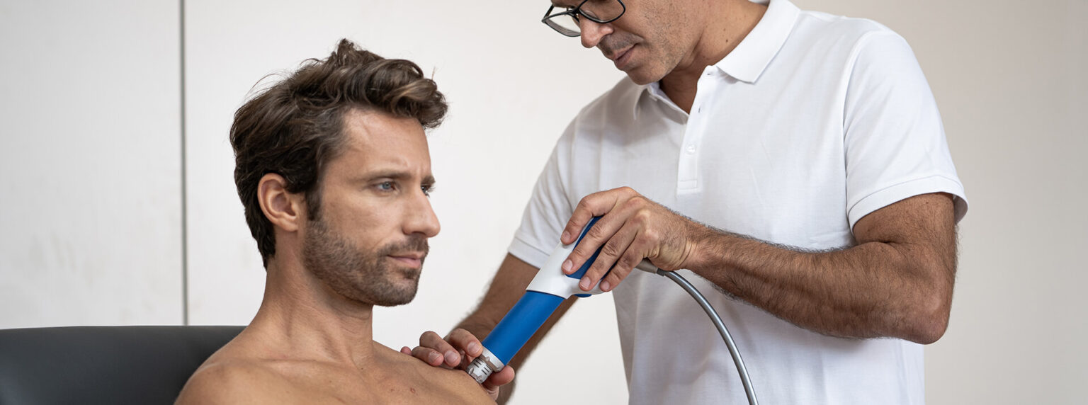 Step 3: DolorClast® Radial Shock Waves – EMS DolorClast®