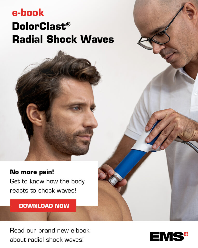 Step 3: DolorClast® Radial Shock Waves – EMS DolorClast®